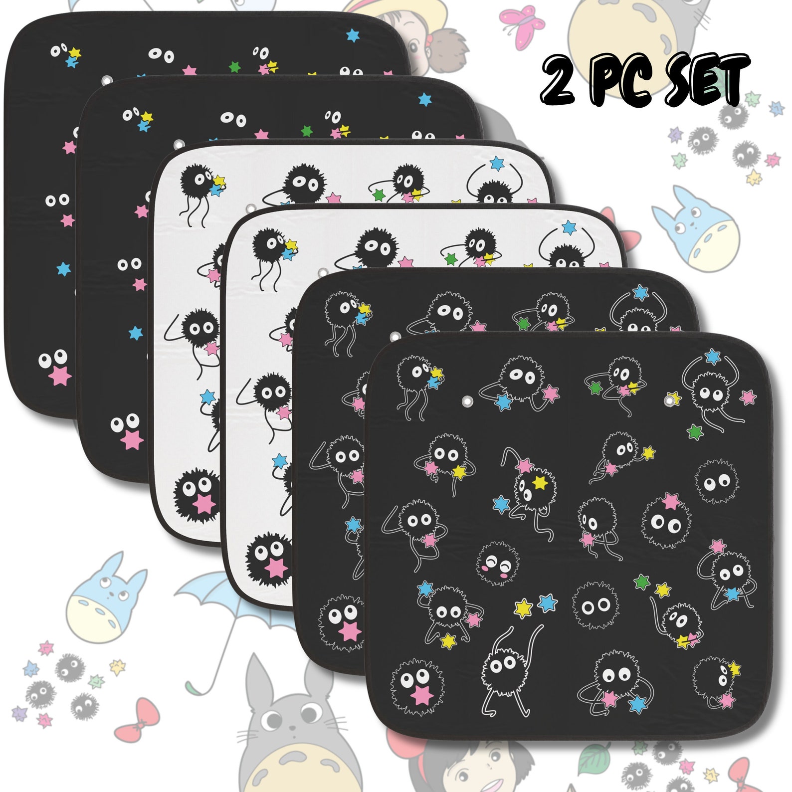 Soot Sprites Sunshades Car Visor Studio Ghibli Sunshade Anime Visor ...
