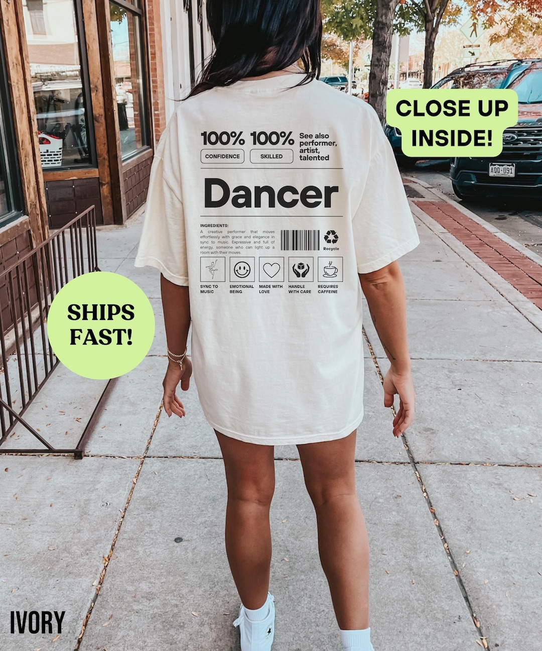 Comfort Colors® Dancer Shirt, Funny Dance Tshirt, Cute Ballet Shirt for ...