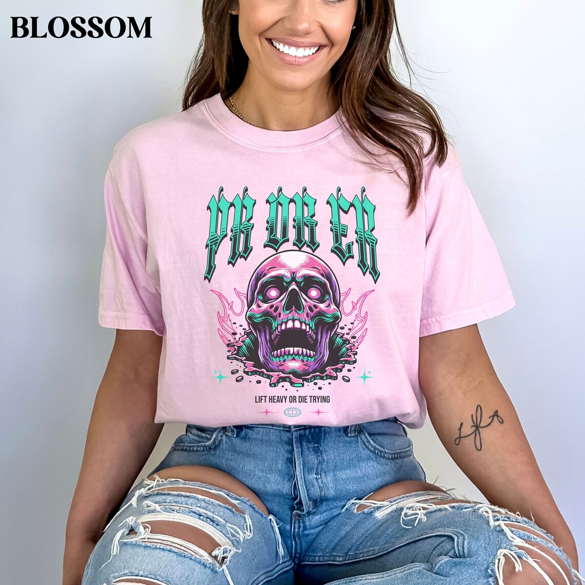Pump Cover Gym Shirt, Spooky Skull Shirt for Weightlifting, Halloween ...