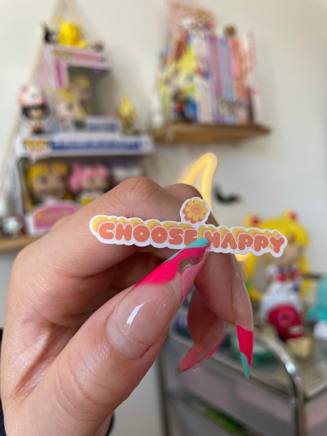 Choose Happy | Sticker | Cute - Etsy