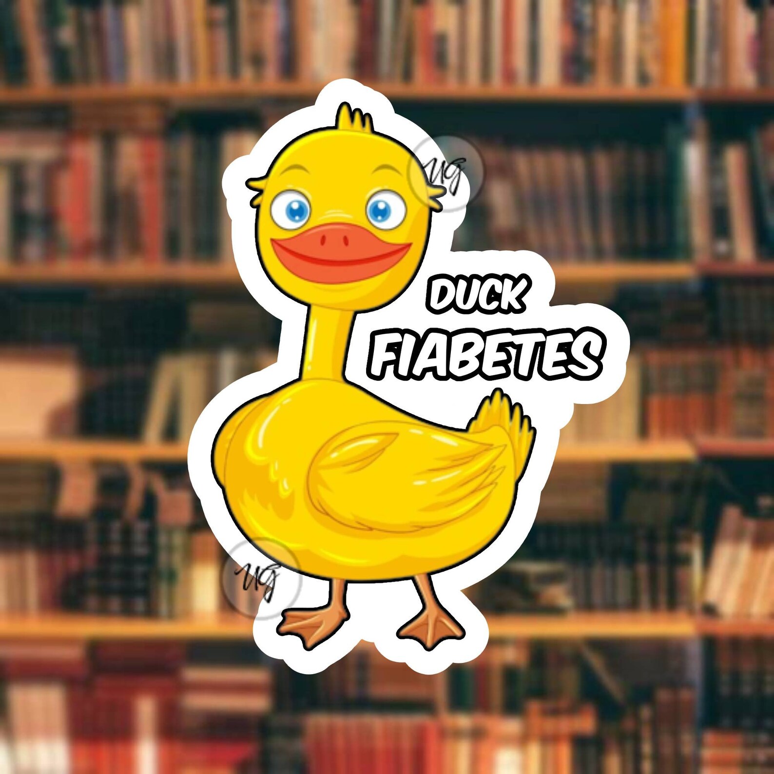 Duck Fiabetes Sticker Blood Sugar Sticker Diabetic Sticker Funny Mems ...