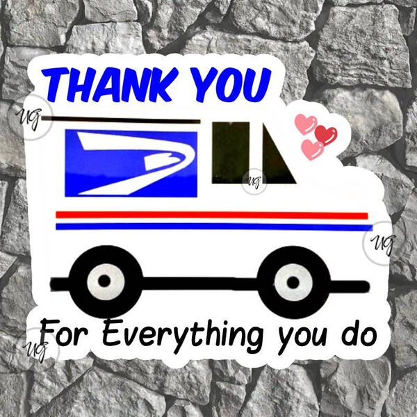 Mail Carrier Decal - Etsy