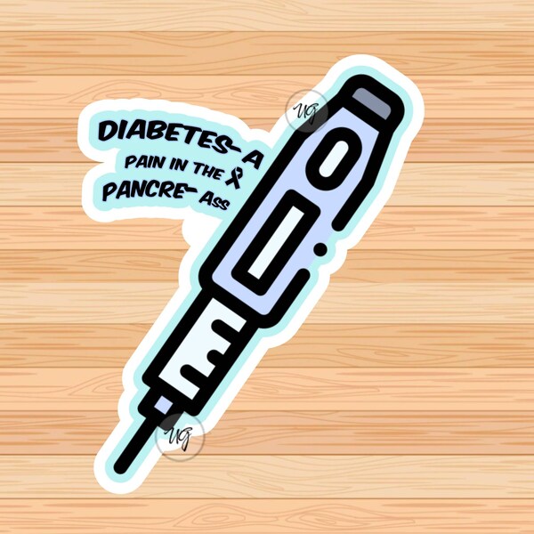 Funny Diabetes Decal - Etsy
