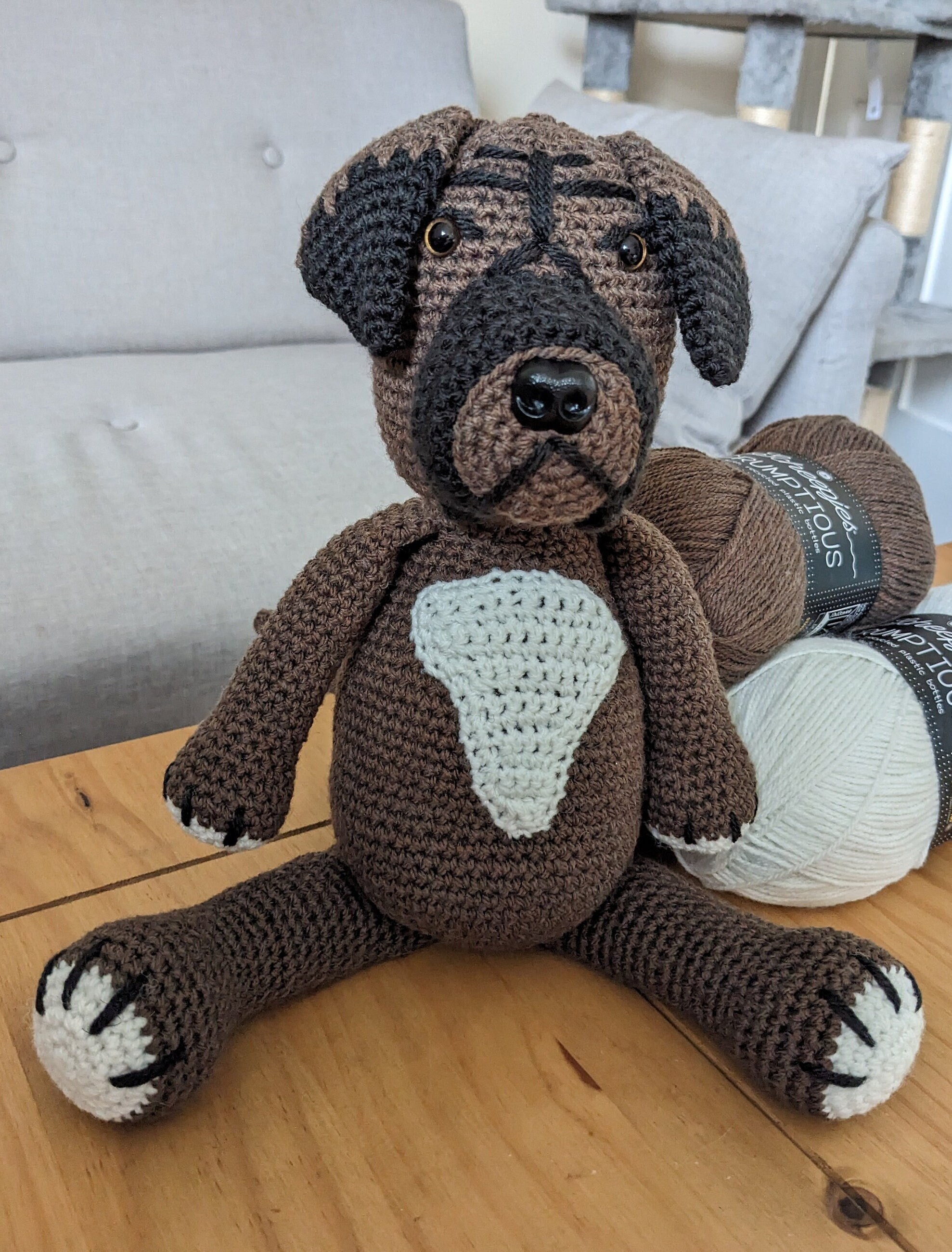 Billy the Boxer - Amigurumi Pattern (downloadable PDF Crochet Pattern ...