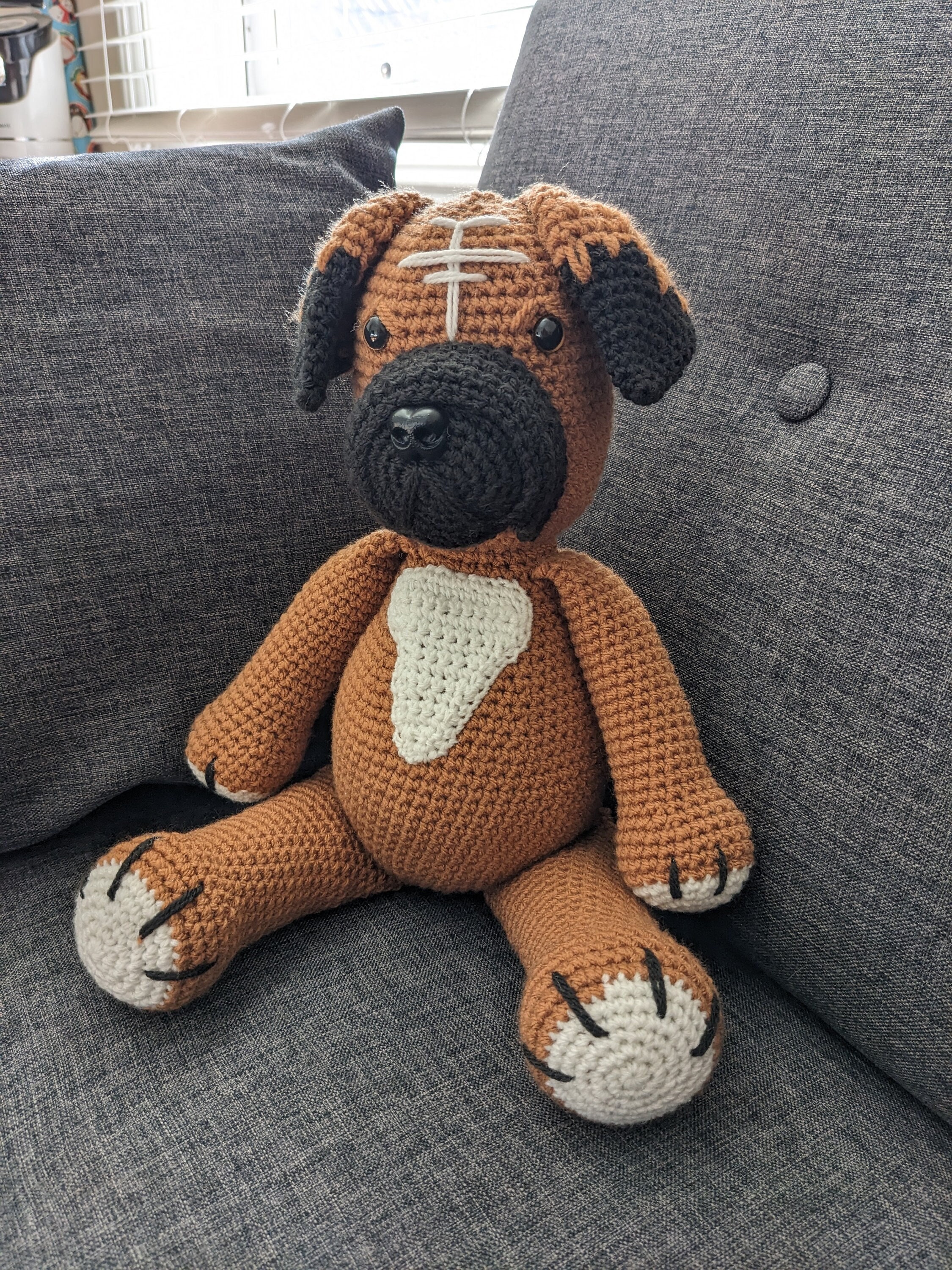 Billy the Boxer - Amigurumi Pattern (downloadable PDF Crochet Pattern ...