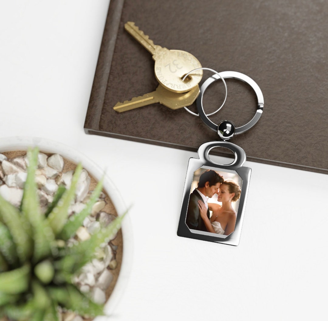 Custom Personalized Photo Keychain, Personalized Keychain Anniversary ...