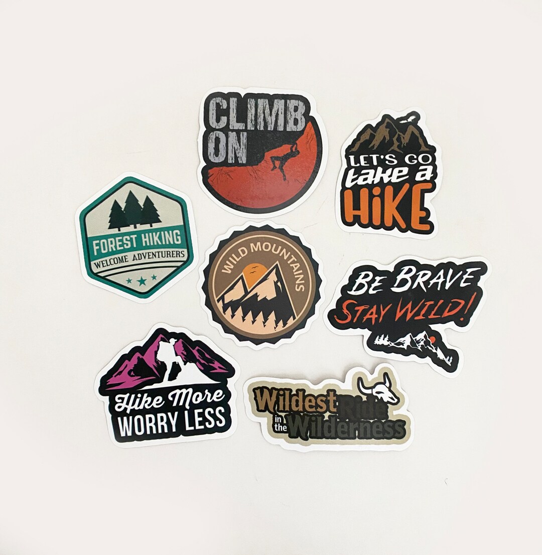 Mountain, Adventure, Hiking Sticker for Tumbler, Waterproof Sticker ...