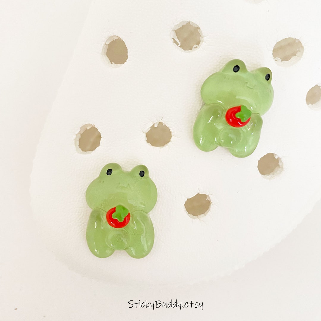 3D Frog Croc Charms Cute Frog Croc Charm Clear Shoe Charm - Etsy