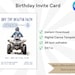 ATV Birthday Invitation: off Road Adventure, Quad Bike (digital ...