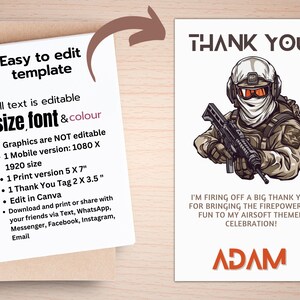 Editable Airsoft Birthday Party Invitation: Digital Camo Theme (instant ...
