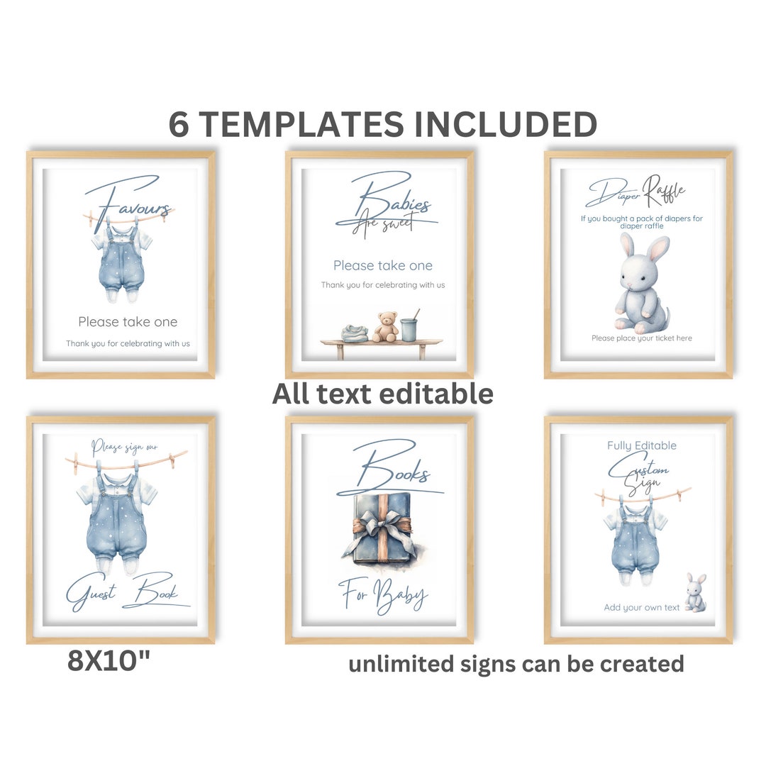 Baby Shower Sign for Hello Baby Shower, Baby Clothes,clothesline, DIY ...