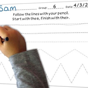 Pencil Control Line Tracing | 40 PDF Worksheets | A4 Size - Etsy