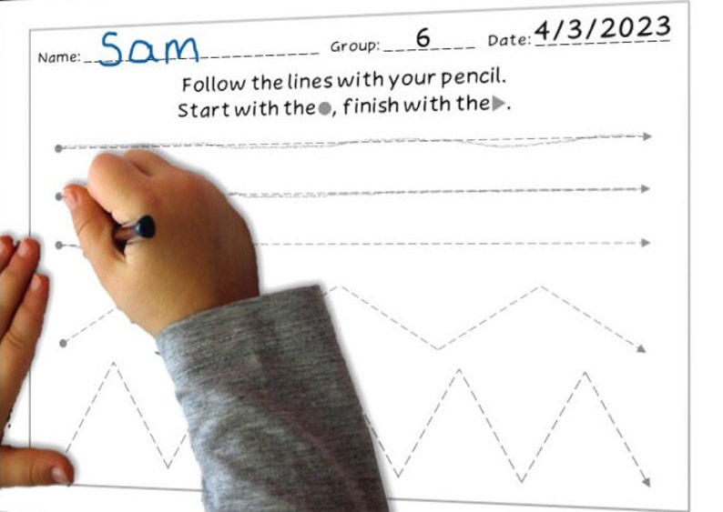 Pencil Control Line Tracing | 40 PDF Worksheets | A4 Size - Etsy