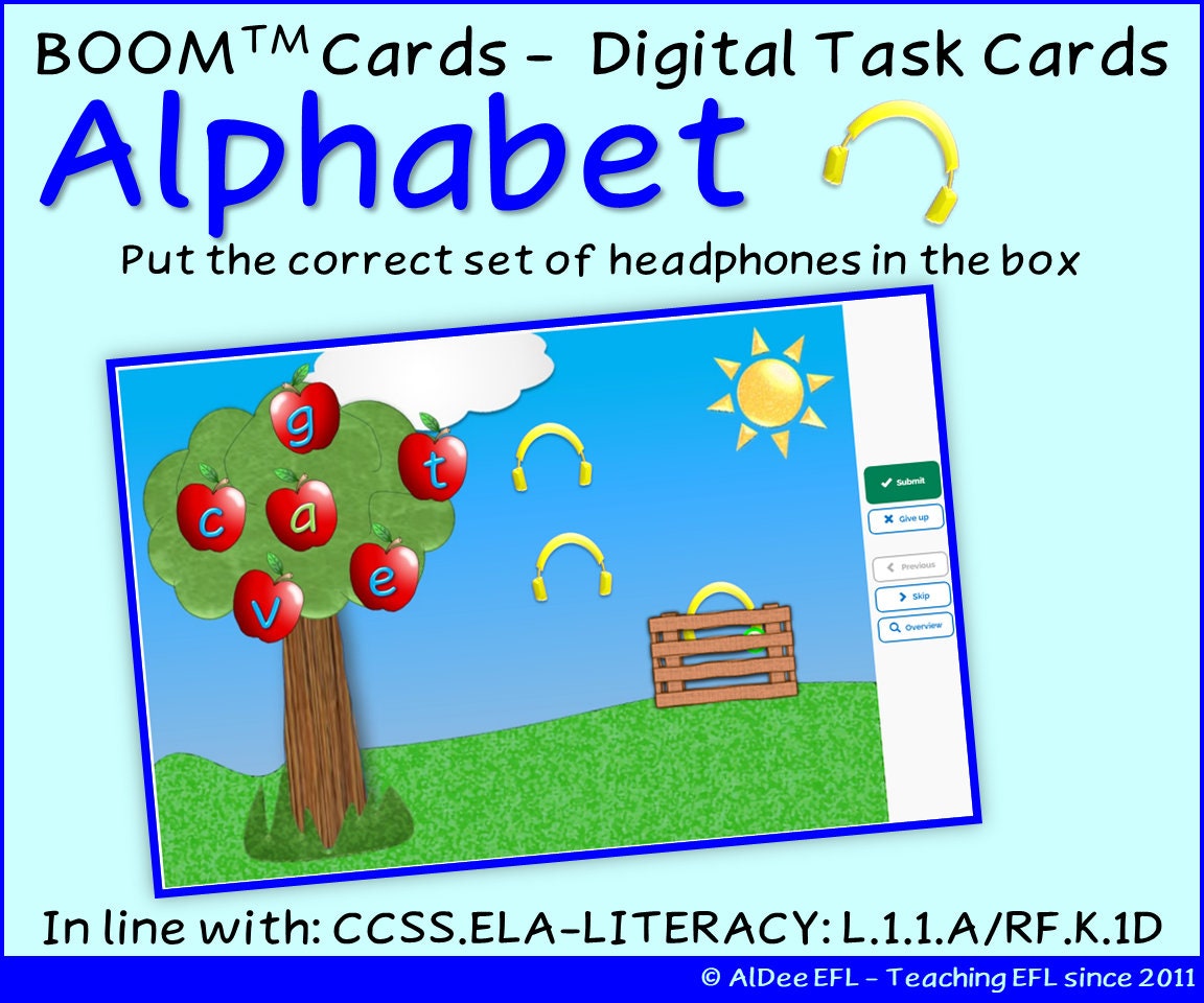 Alphabet Lowercase Audio Letter Recognition US Audio | Boom™ Cards ...