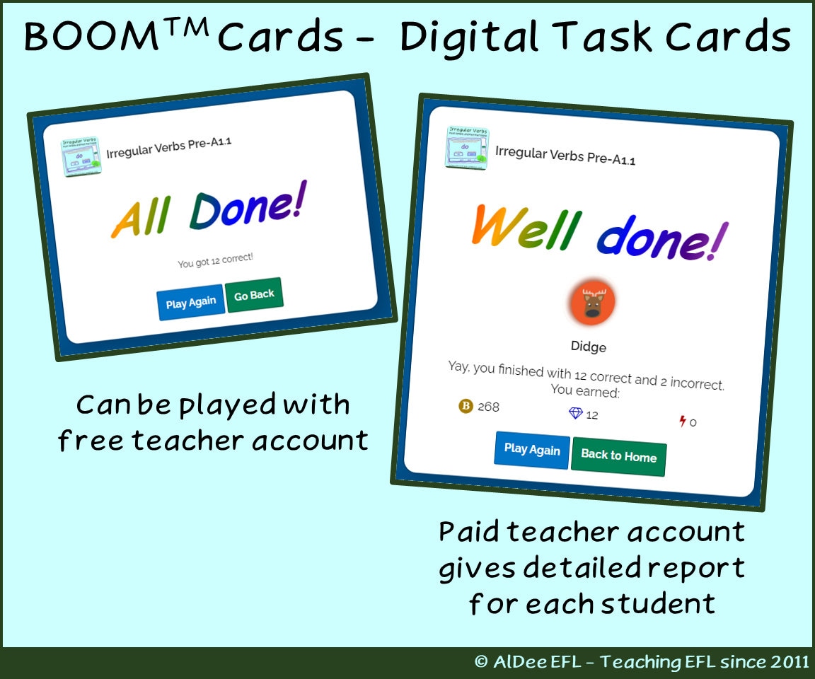 Irregular Verbs | Simple Past | Past Participle | Boom™ Cards | Quiz 1 ...