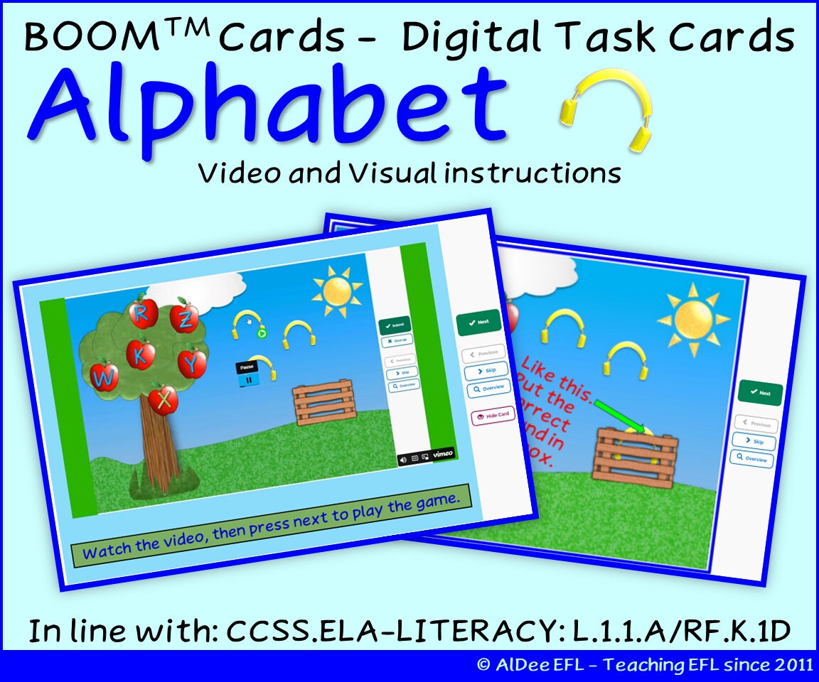 Alphabet Uppercase Audio Letter Recognition US Audio Boom™ Cards ...