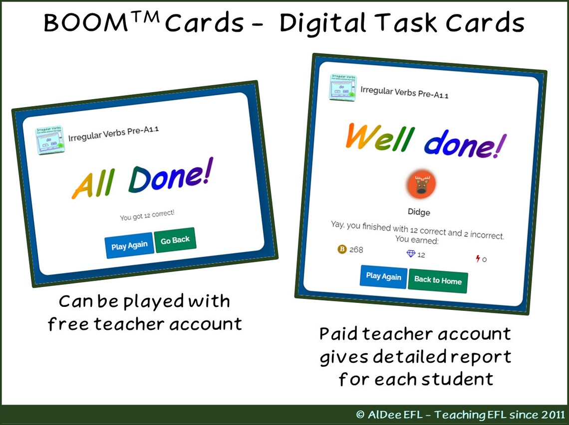 Past Tense Irregular Verbs | Simple Past | Boom™ Cards | Quiz 3 - Etsy