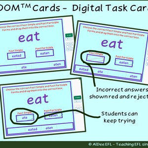 Irregular Verbs | Simple Past | Past Participle | Boom™ Cards | Quiz 1 ...