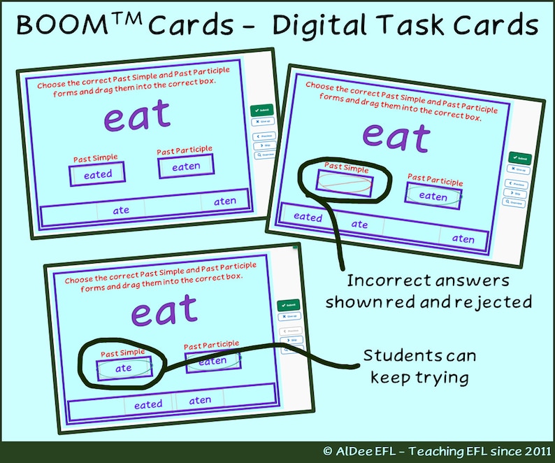 Irregular Verbs | Simple Past | Past Participle | Boom™ Cards | Quiz 1 ...