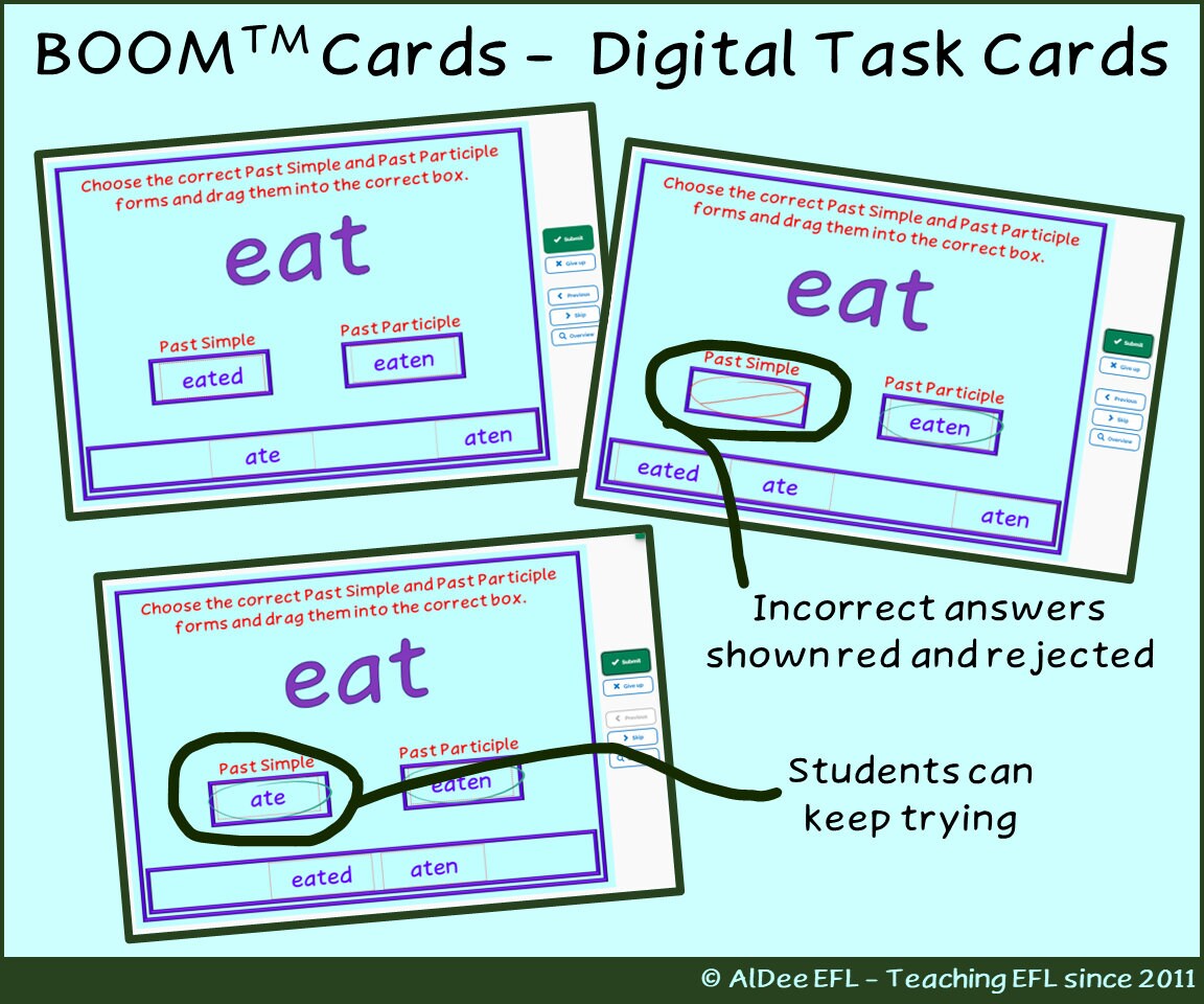 Irregular Verbs | Simple Past | Past Participle | Boom™ Cards | Quiz 1 ...