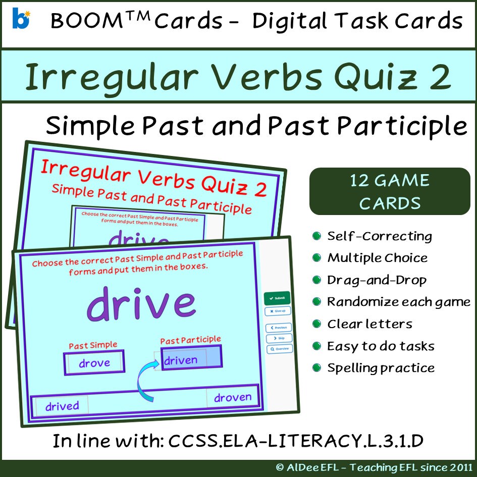 Irregular Past Tense Verbs | Simple Past and Past Participle | Boom ...