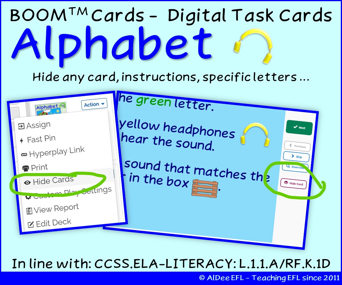Alphabet Lowercase Audio Letter Recognition US Audio | Boom™ Cards ...