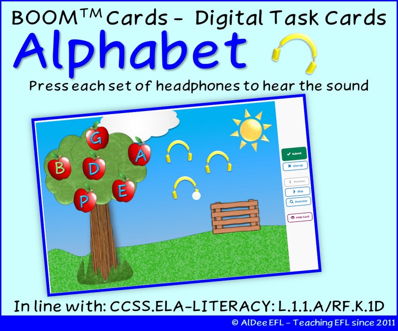 Alphabet Uppercase Audio Letter Recognition US Audio Boom™ Cards ...