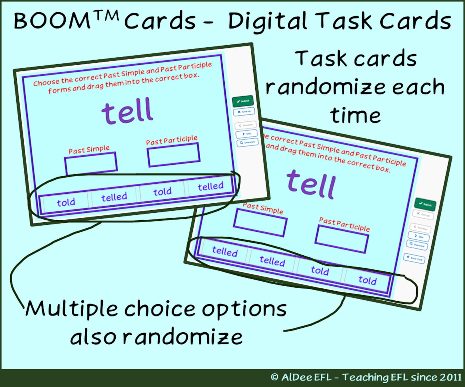 Irregular Verbs | Simple Past | Past Participle | Boom™ Cards | Quiz 1 ...