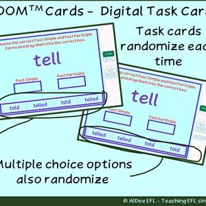 Irregular Verbs | Simple Past | Past Participle | Boom™ Cards | Quiz 1 ...