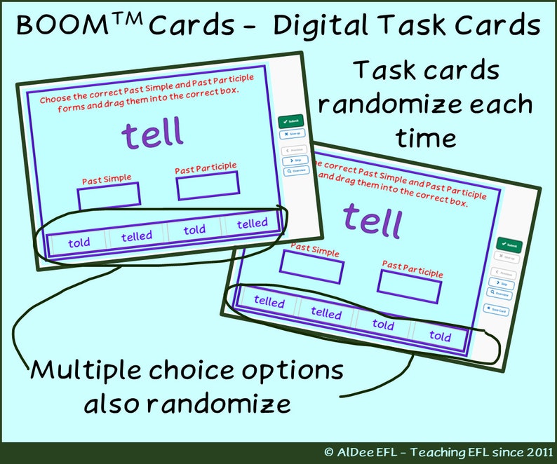Irregular Verbs | Simple Past | Past Participle | Boom™ Cards | Quiz 1 ...