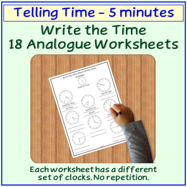 Telling Time Worksheets - 54 No-prep PDF Worksheets - Answer Keys ...