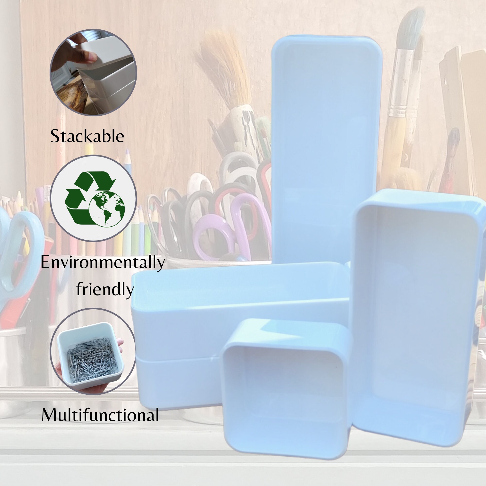 Nelaf White Drawer Organizer Desk Drawer Organizers and Accessories ...