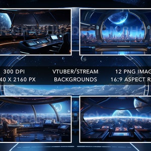 Space Station | Vtuber Background | Stream Background | Twitch ...