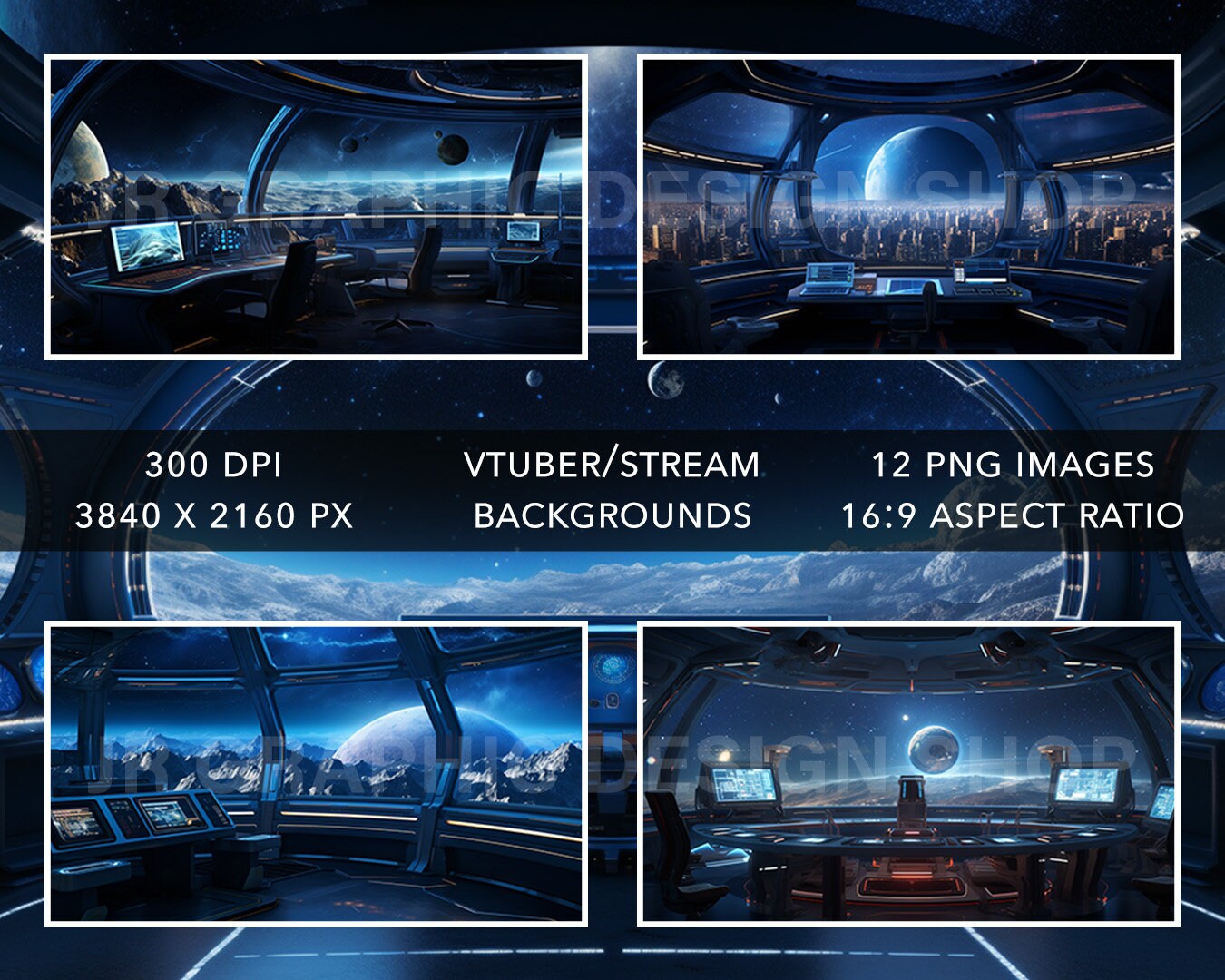 Space Station Vtuber Background Stream Background Twitch Background ...