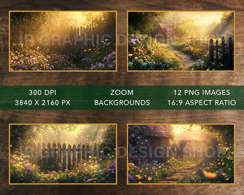 Cottagecore Countryside Zoom Backgrounds – Virtual Backgrounds for ...
