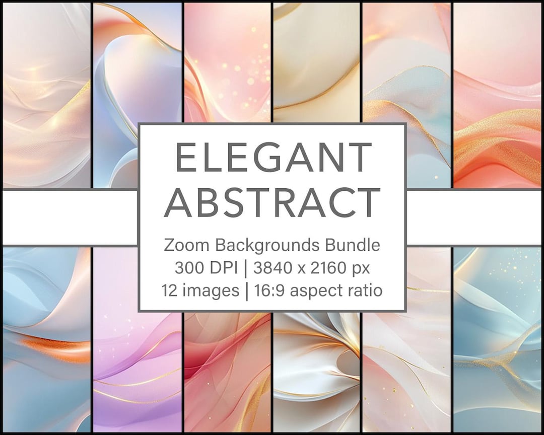 Elegant Abstract Zoom Backgrounds – Virtual Backgrounds for Video Calls ...