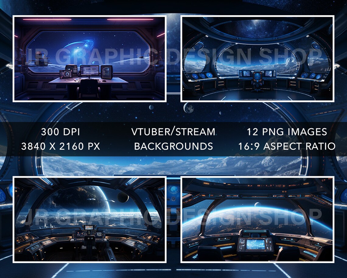 Space Station Vtuber Background Stream Background Twitch Background ...