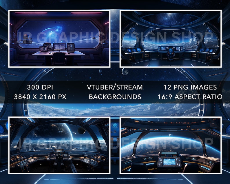 Space Station Vtuber Background Stream Background Twitch Background ...