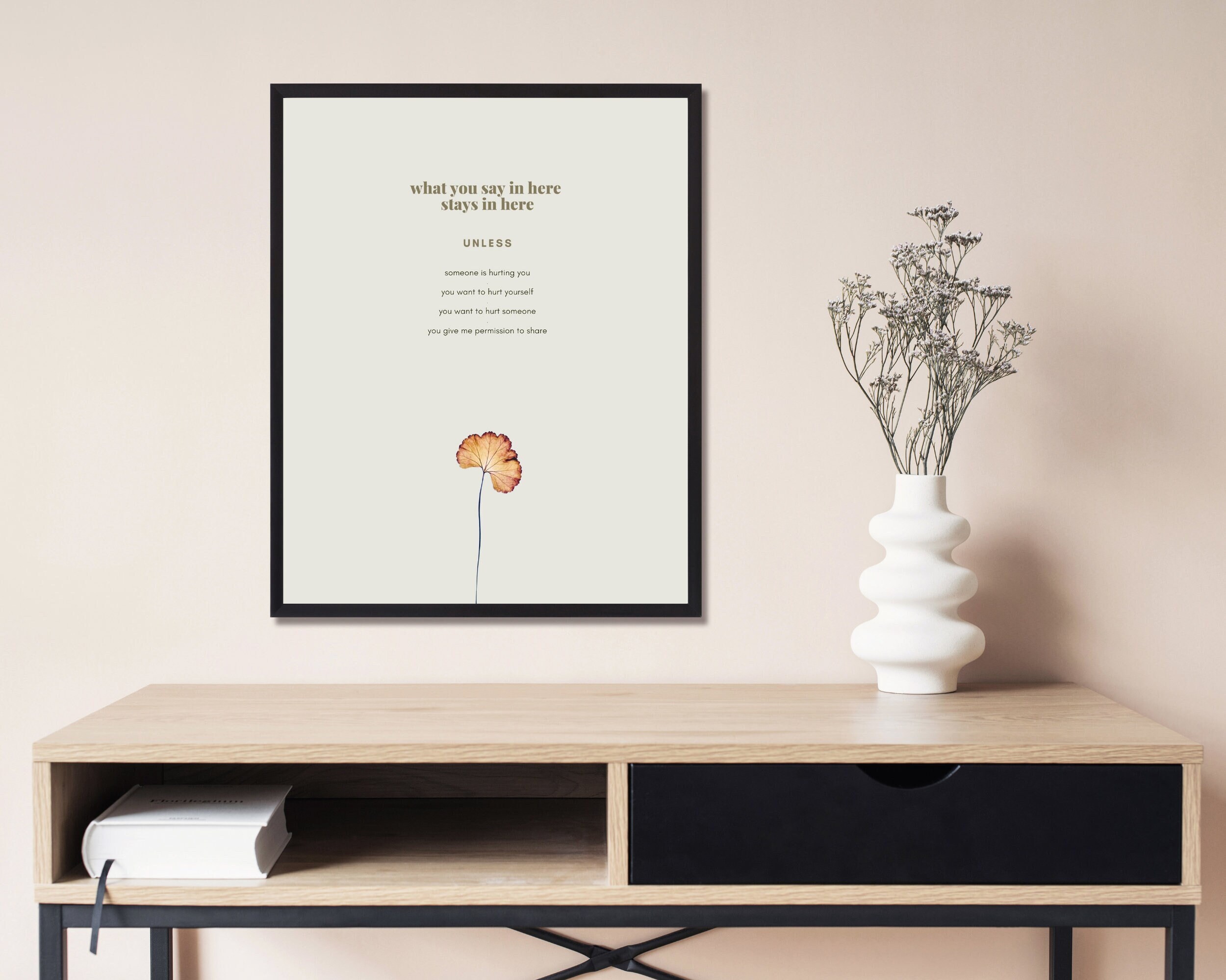 Confidentiality Sign Printable, What You Say in Here, Therapist Office ...