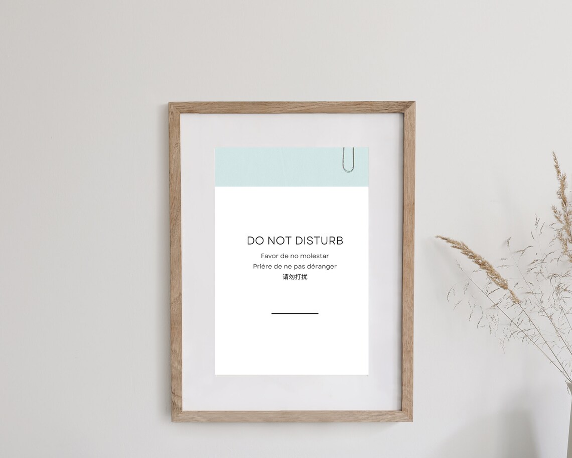 Do Not Disturb Sign Printable, Office Door Sign, Instant Download Sign ...
