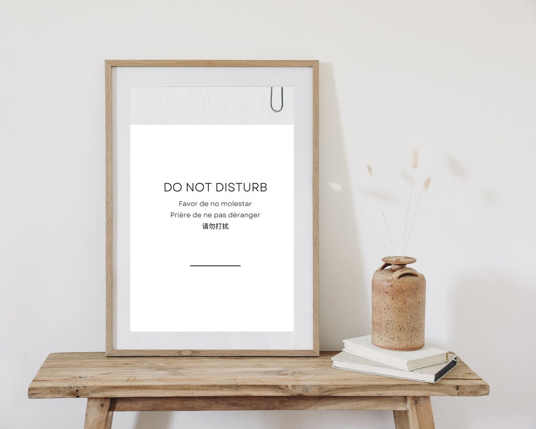 Do Not Disturb Sign Printable, Office Door Sign, Instant Download Sign ...