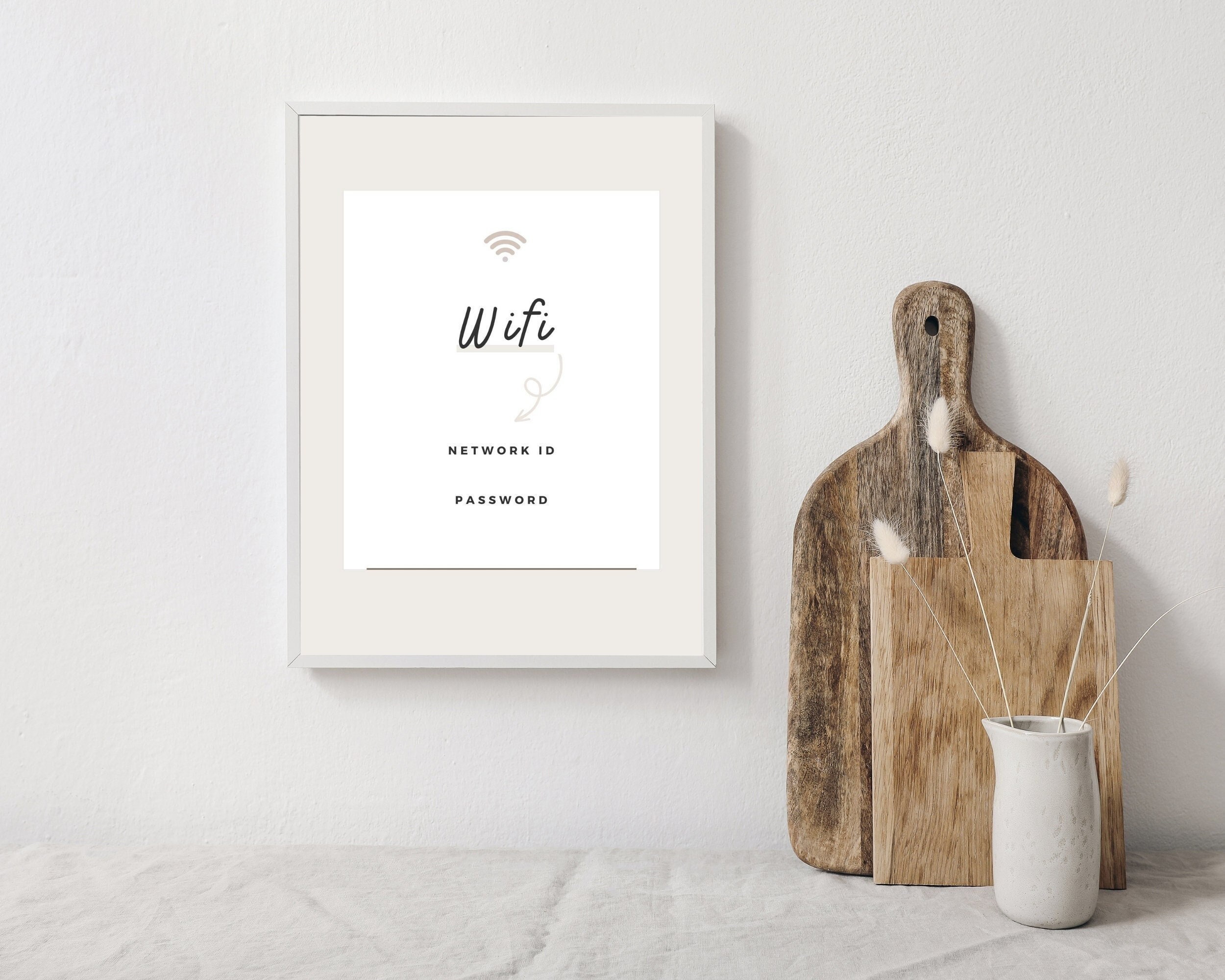 Wifi Password Sign Printable, Wifi Sign, Wifi Password PDF, Wifi ...