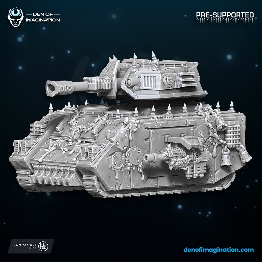 Plague Battle Tank, Tabletop Miniature - D&D - Wargaming - Grimdark ...