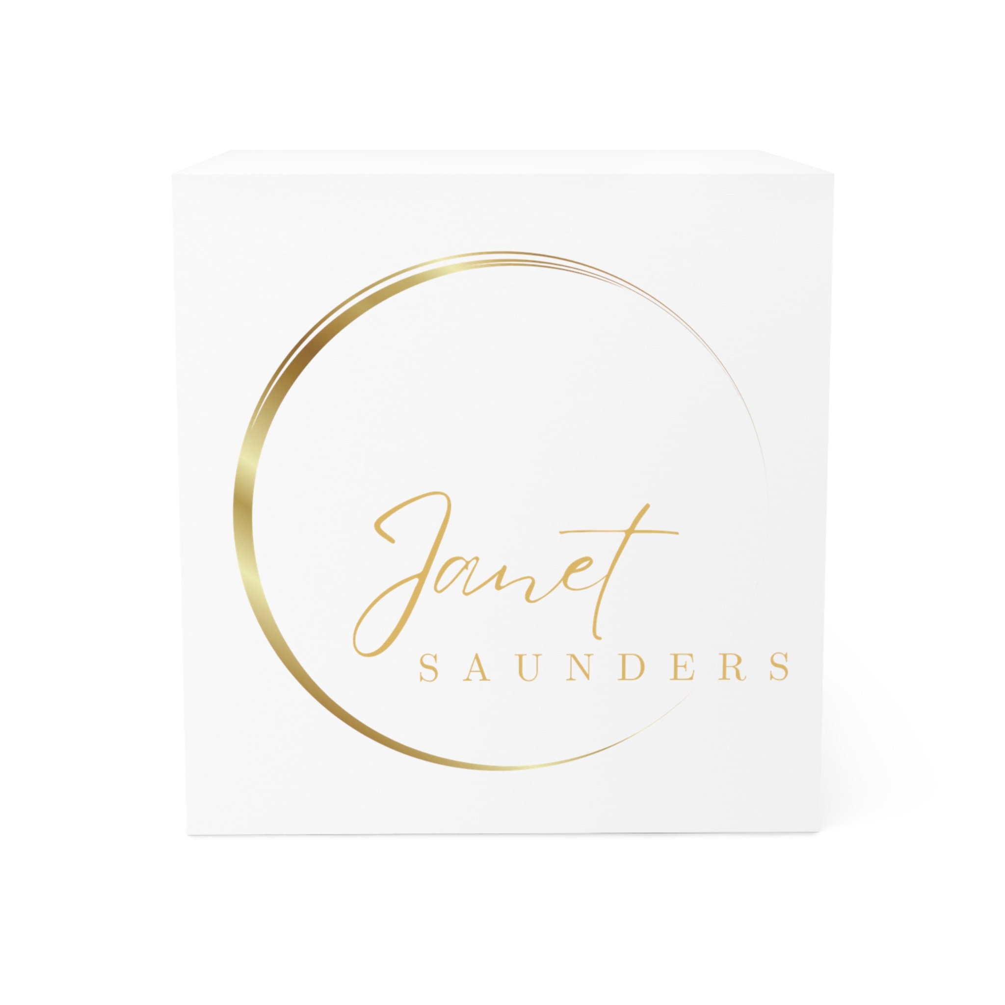 Elegant Gold Name Custom Sticky Note Cube - Etsy