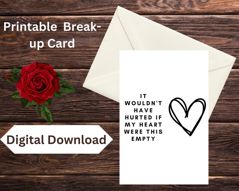 Digital Break-up Card - Etsy