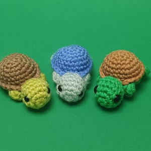No-sew Turtle Crochet Pattern. No Sew Amigurumi Turtle. Mini Crochet ...