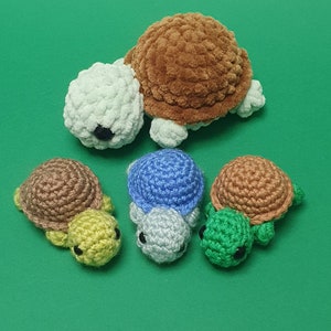 No-sew Turtle Crochet Pattern. No Sew Amigurumi Turtle. Mini Crochet ...