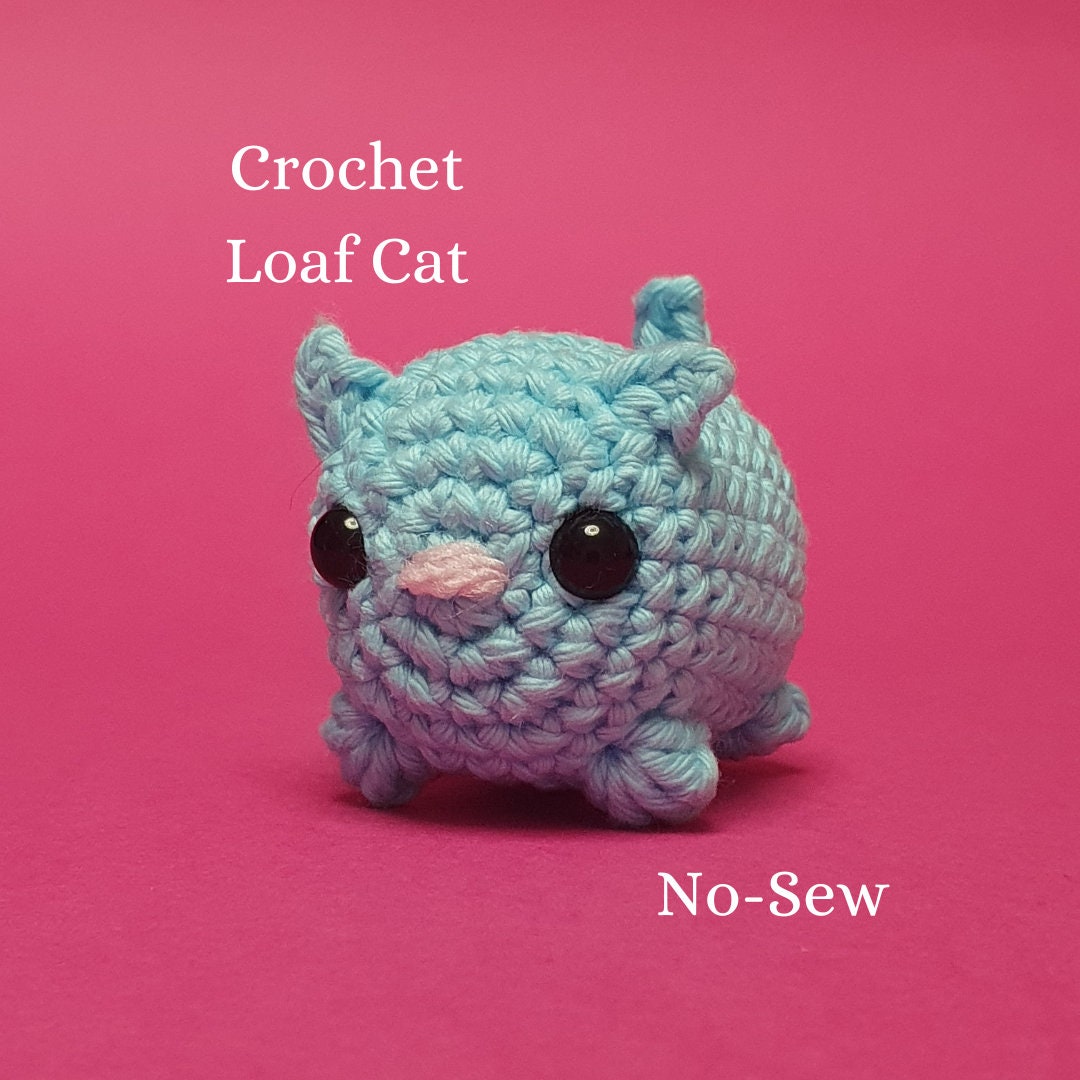 No-sew Loaf Cat Amigurumi Pattern. Small Cat Crochet Pdf. No-sew ...