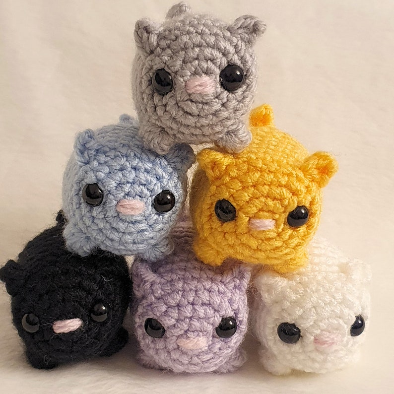 No-sew Loaf Cat Amigurumi Pattern. Small Cat Crochet Pdf. - Etsy