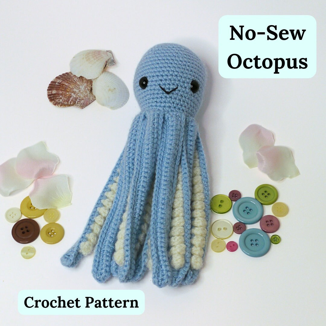 No-sew Octopus Amigurumi Pattern. Cute Crochet Octopus Pdf - Etsy Australia